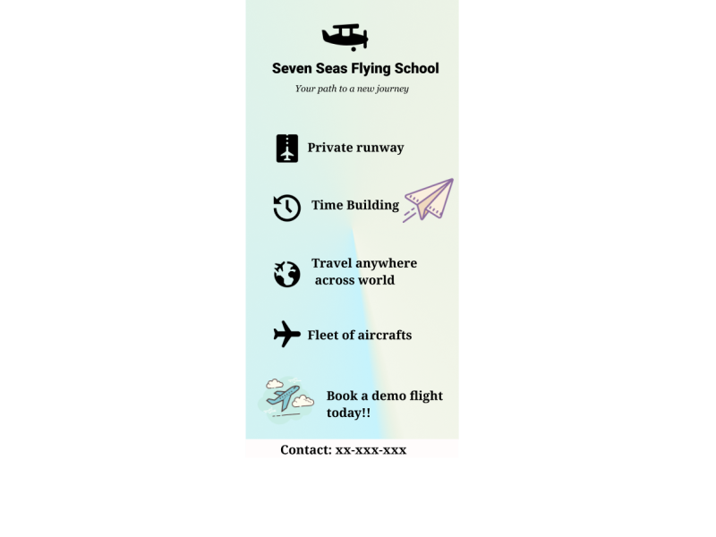 Flying School Poster by aashi on Dribbble