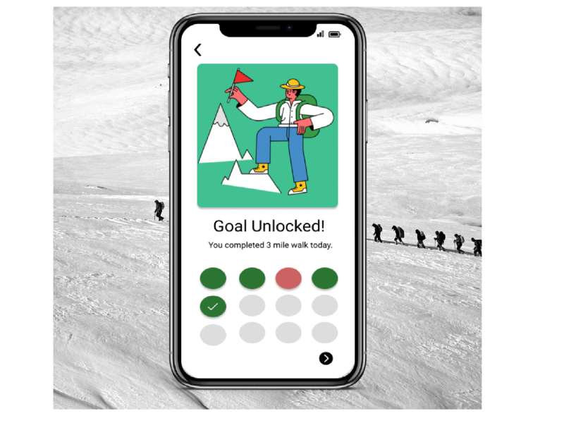 Walk tracker app design by aashi on Dribbble