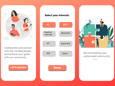 Community app design by aashi on Dribbble