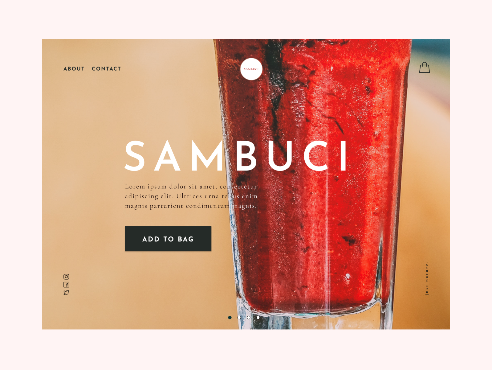 Sambuci_landing page by Antonija on Dribbble