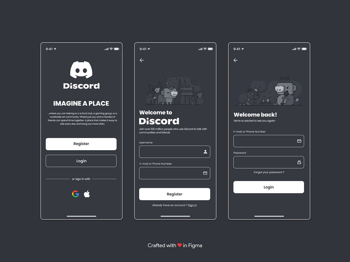 Browse thousands of Discord UI images for design inspiration | Dribbble