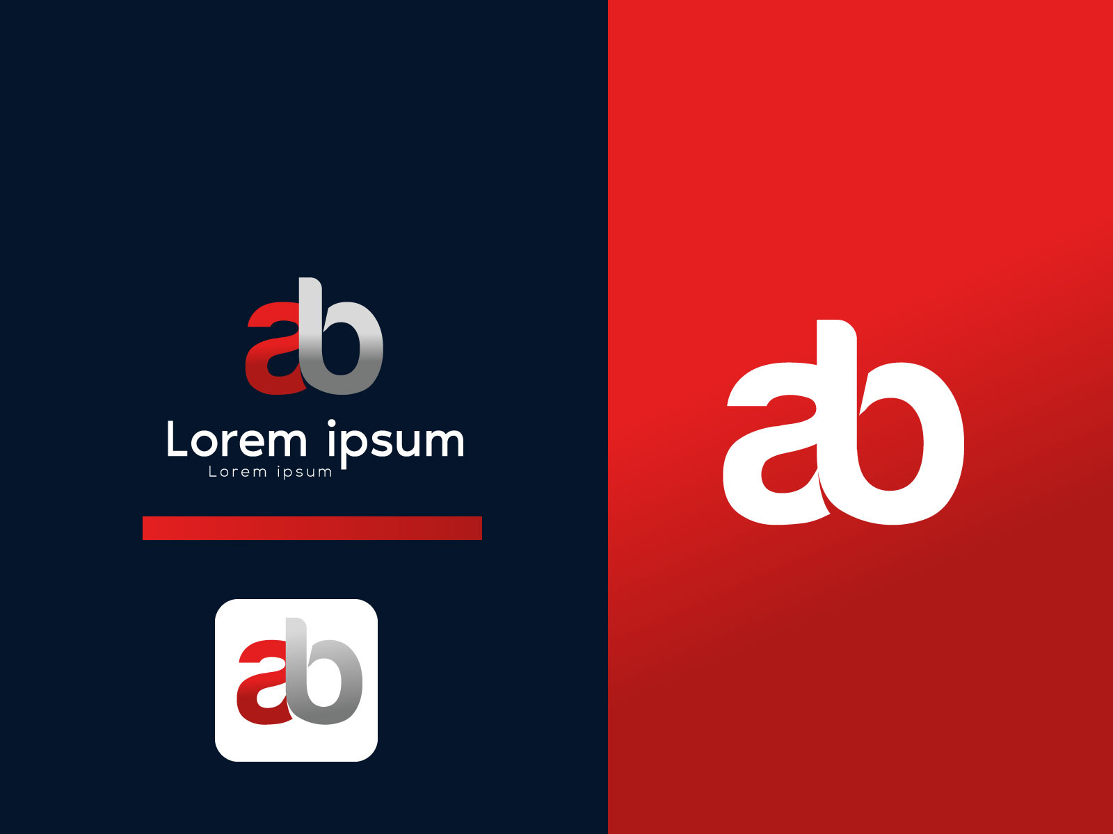 ab logo by md mahmudulla sarkar on Dribbble
