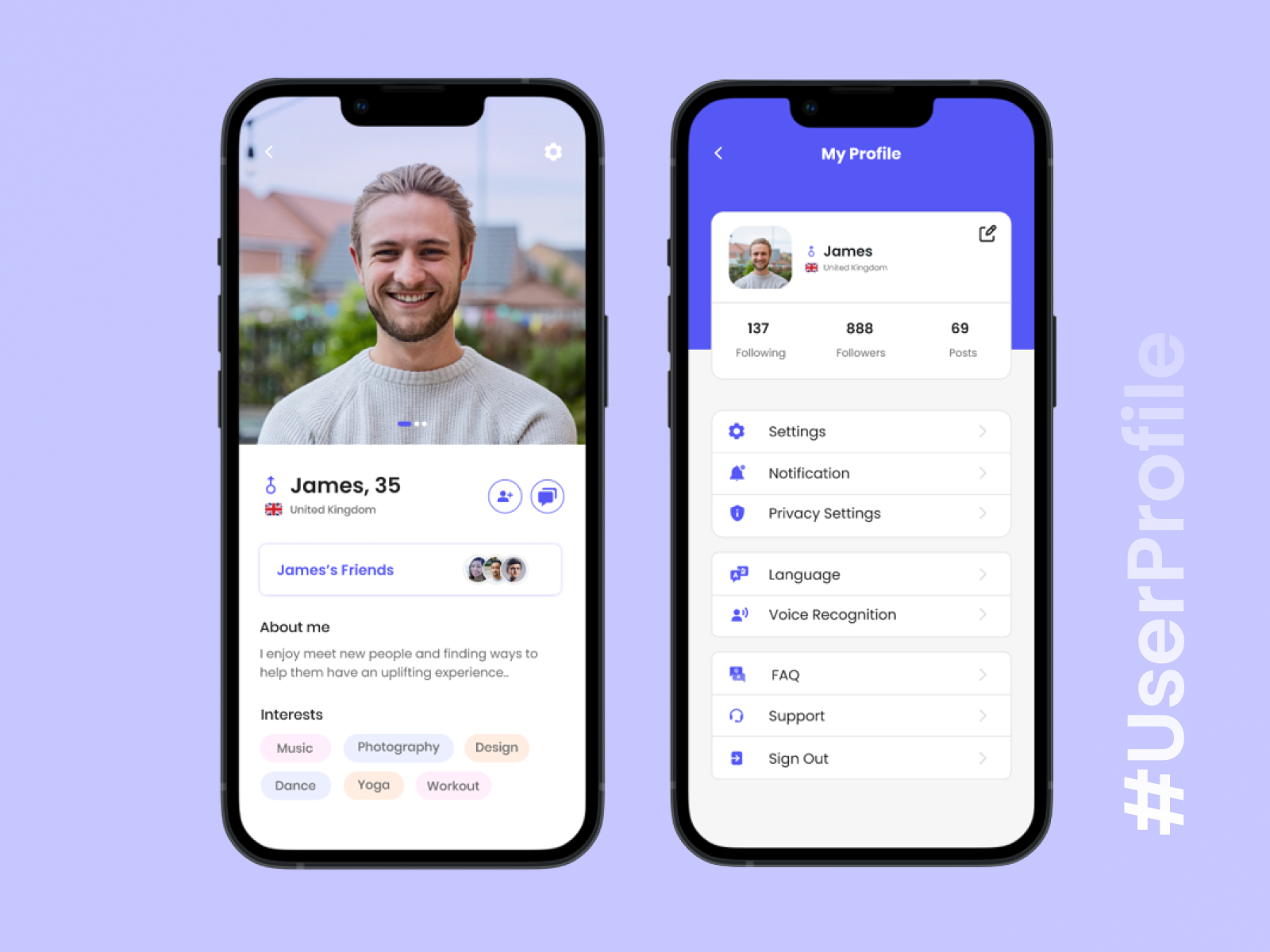 #DailyUI Challenge - User Profile by jitesh sawant on Dribbble