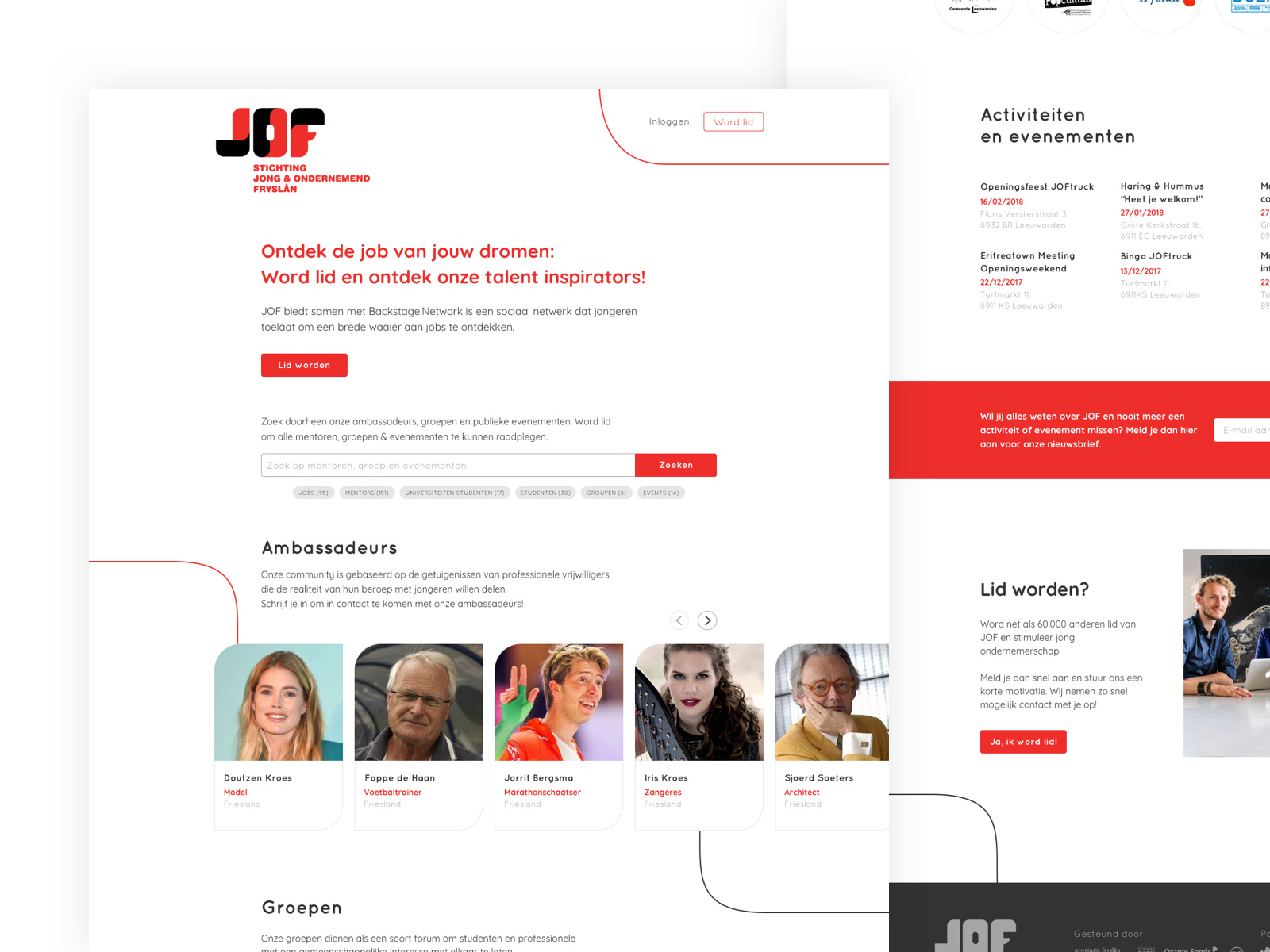 JOF Landing Page by Arthur Lambillotte on Dribbble