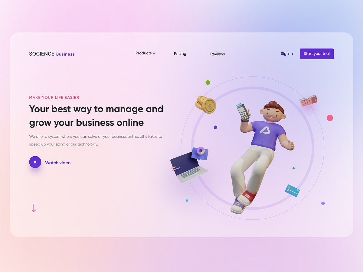 3d Landing Page Designs Themes Templates And Downloadable Graphic