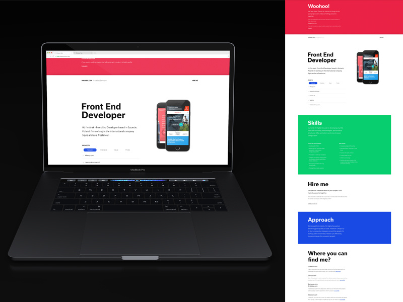 Browse thousands of Front End Developer Portfolio images for design ...