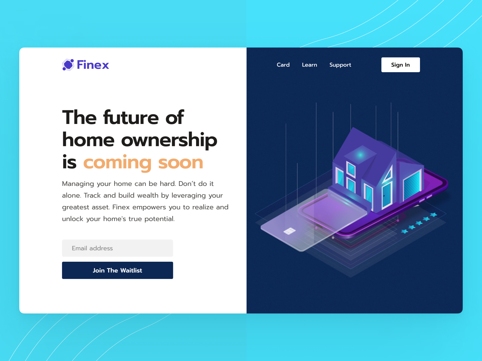 Finex Landingpage (Hero) by Ayon Acharjee on Dribbble