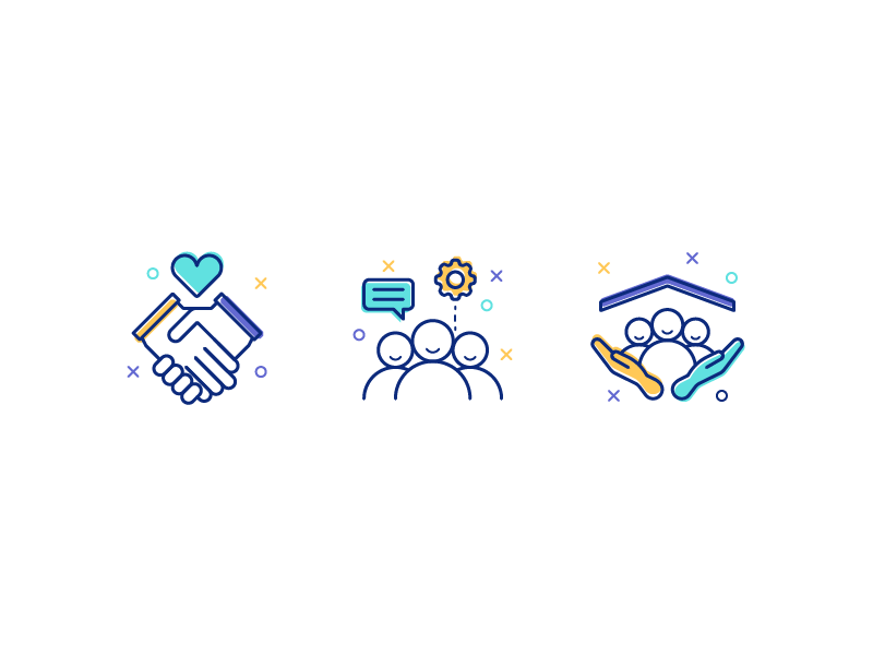 Welfare icons by Björgvin Pétur Sigurjónsson for Jökulá on Dribbble