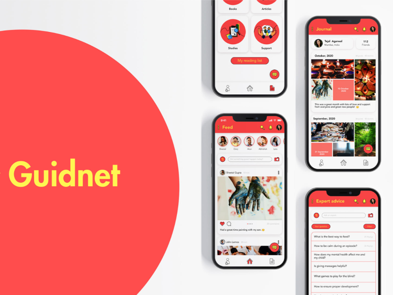 Guidnet Mobile app by laurelit on Dribbble
