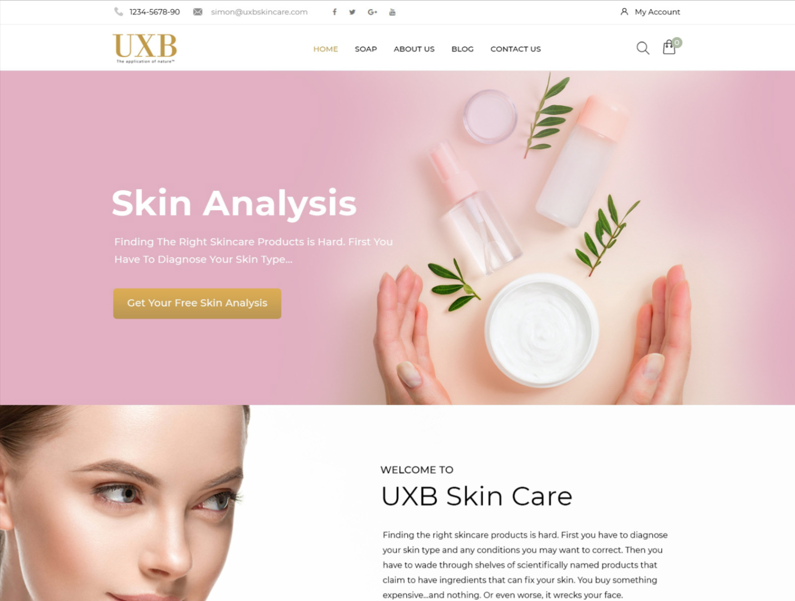 Cosmetics & Beauty website by laurelit on Dribbble