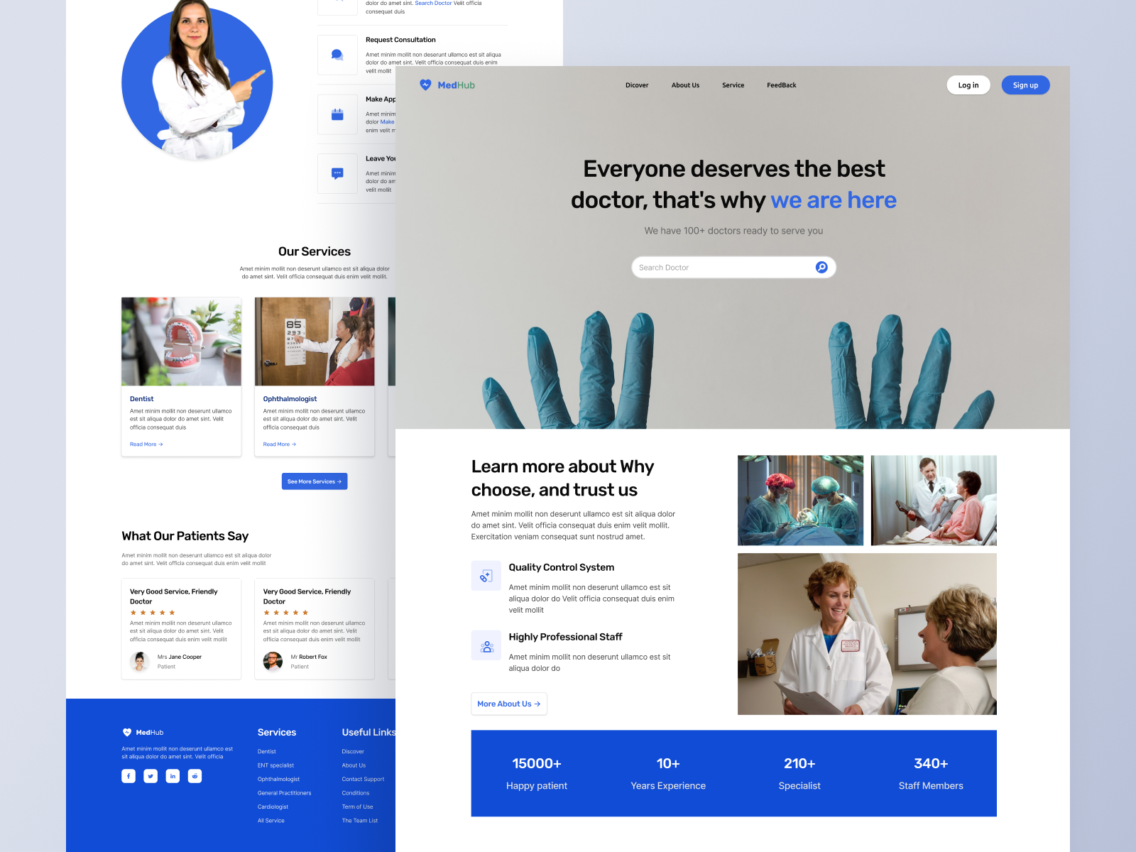 Medhub - Medical Landing Page by Light Studio on Dribbble