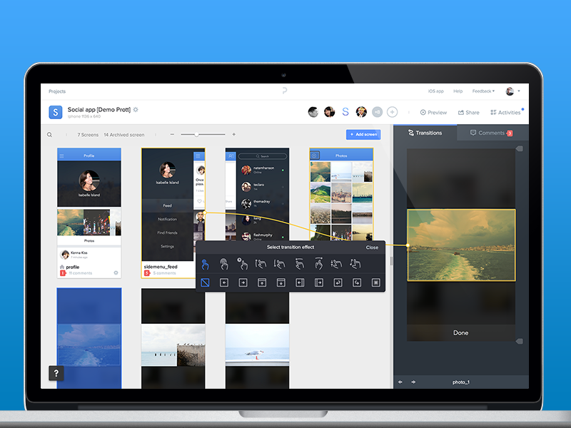 Project mode by Boris Jitsukata for Prott on Dribbble