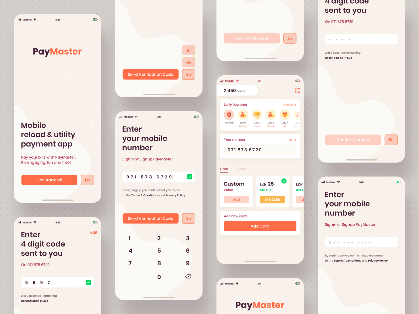 Paymaster App by Ishan Madushka on Dribbble