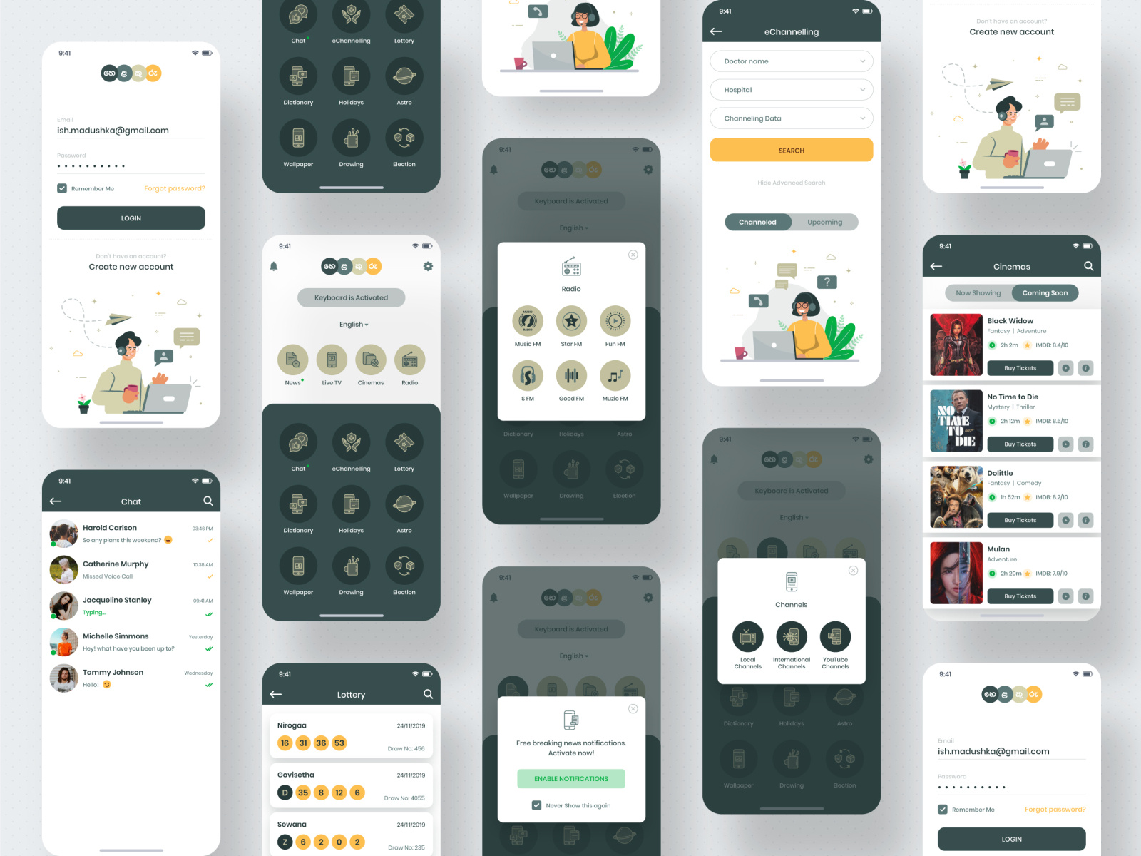 Digital Service App by Ishan Madushka on Dribbble