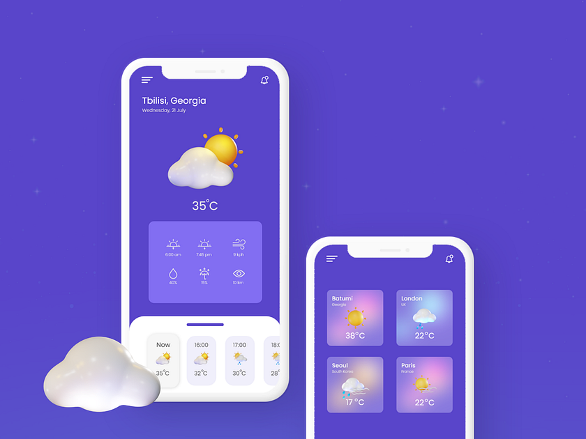 Weather UI designs, themes, templates and downloadable graphic elements ...