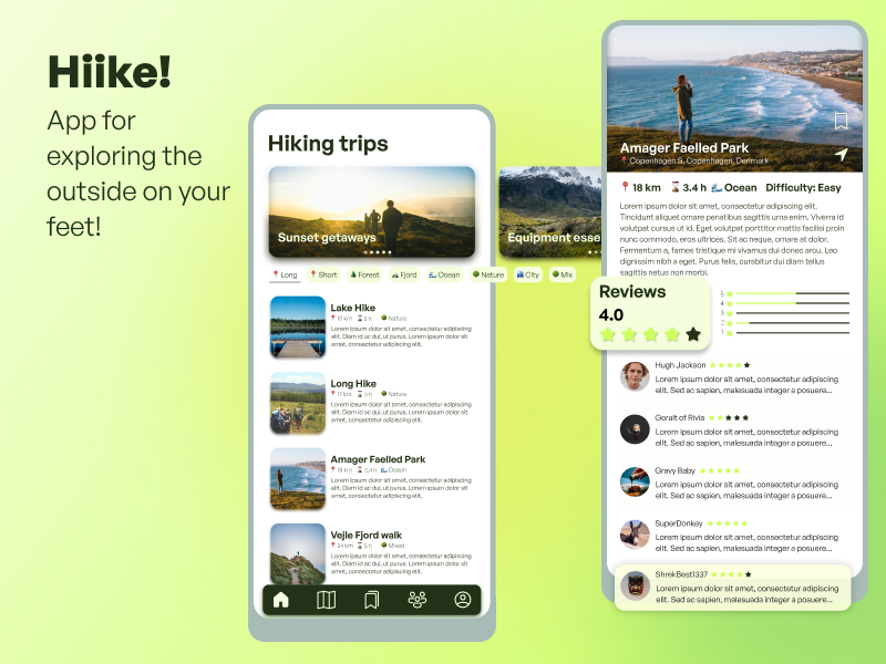 Hiike! by Nestor on Dribbble