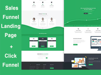 I will build you automated clickfunnel landing page sales funnel by ...