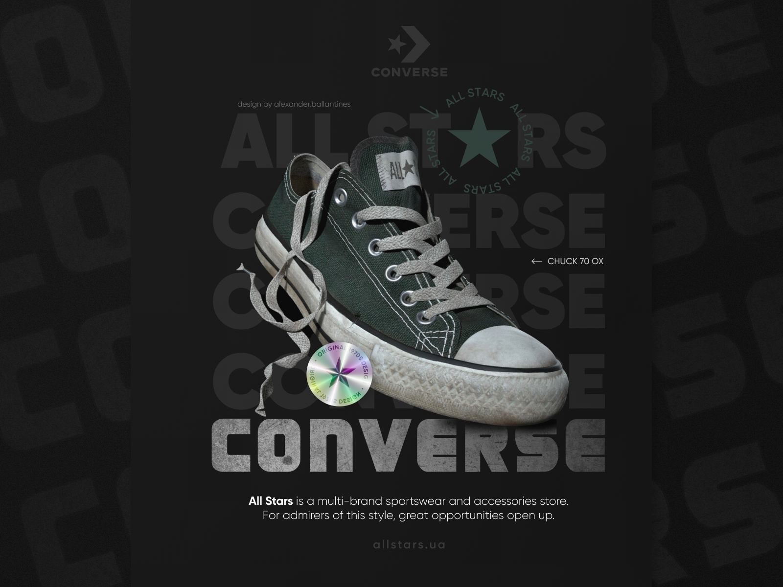 Poster | CONVERSE by Alexander Ballantines on Dribbble