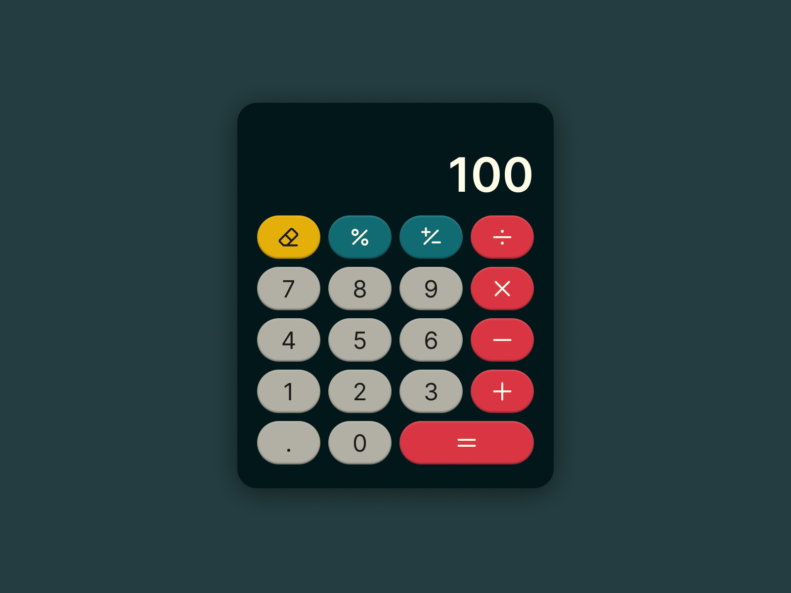 Calculator by Camille Celone on Dribbble