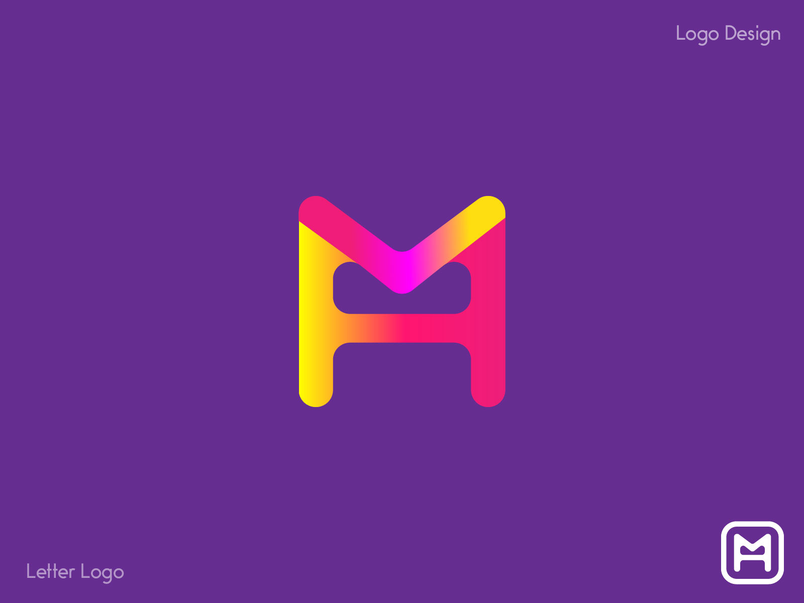 m+h logo design by Zishugd on Dribbble