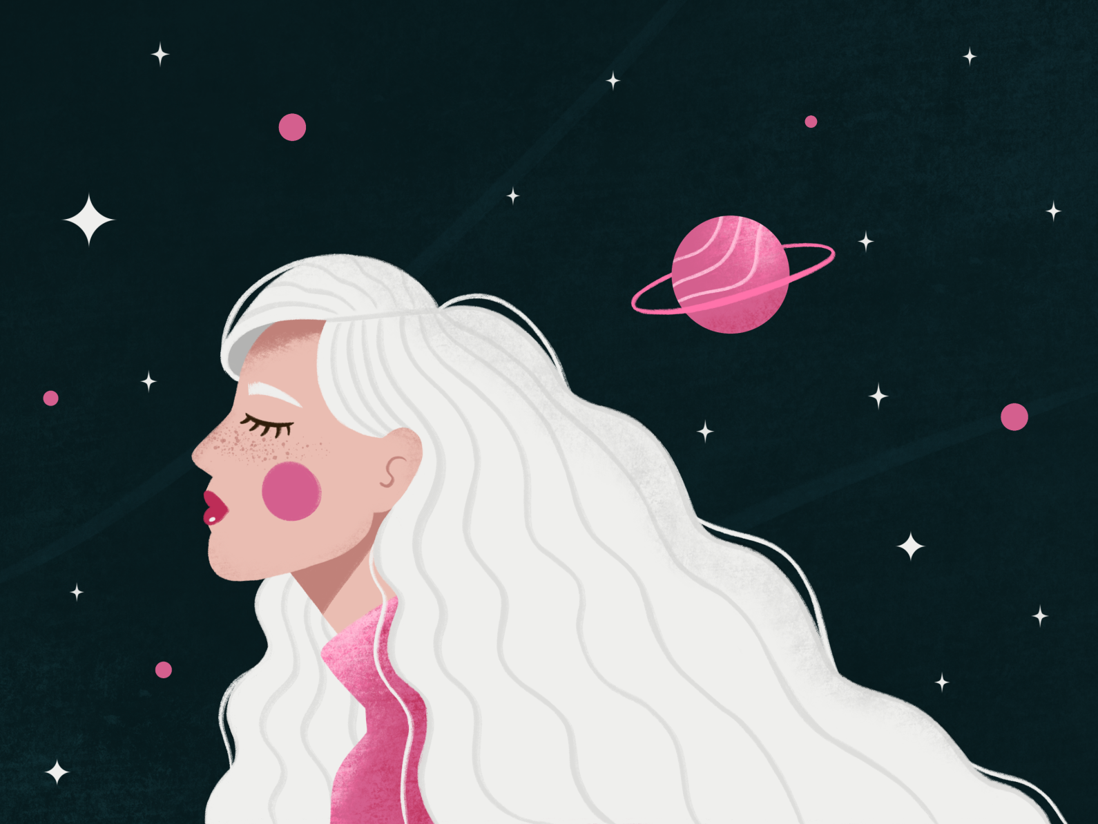 Women in Dreamy Night Illustration by Lis Anisa Fazrin on Dribbble
