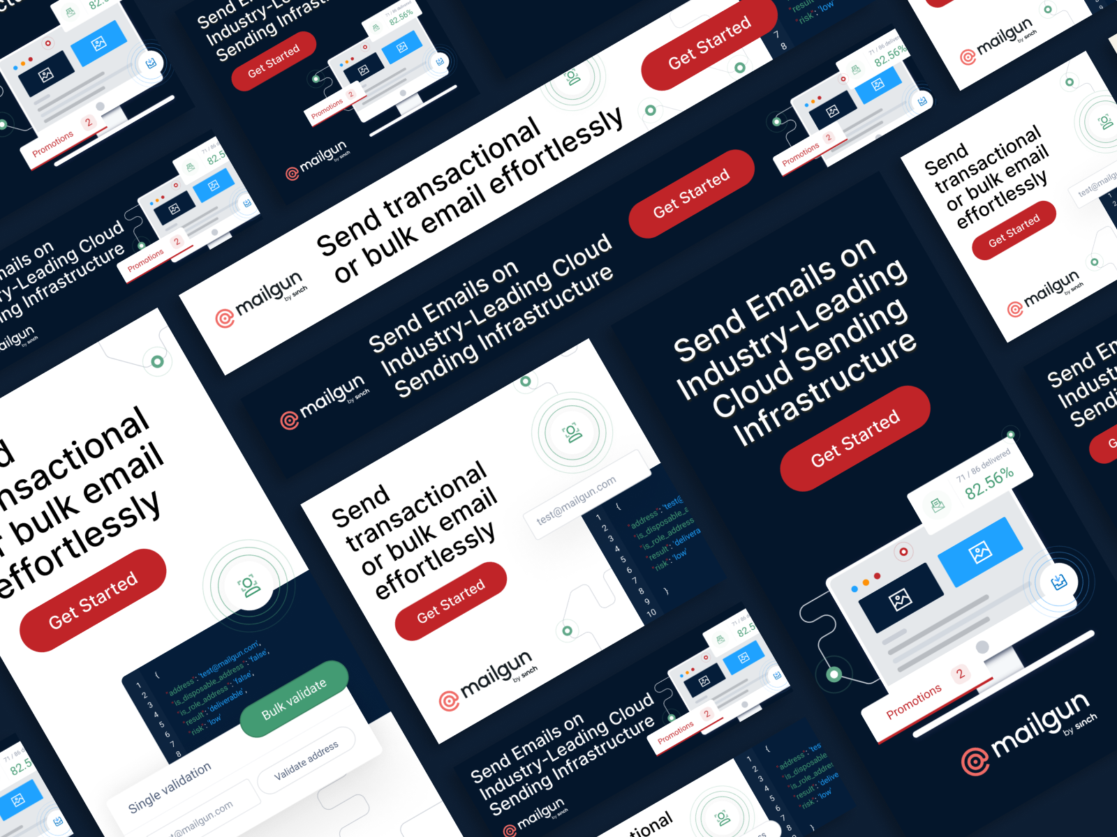 Mailgun - Google Display Design by Kate Payba for Hey Digital on Dribbble