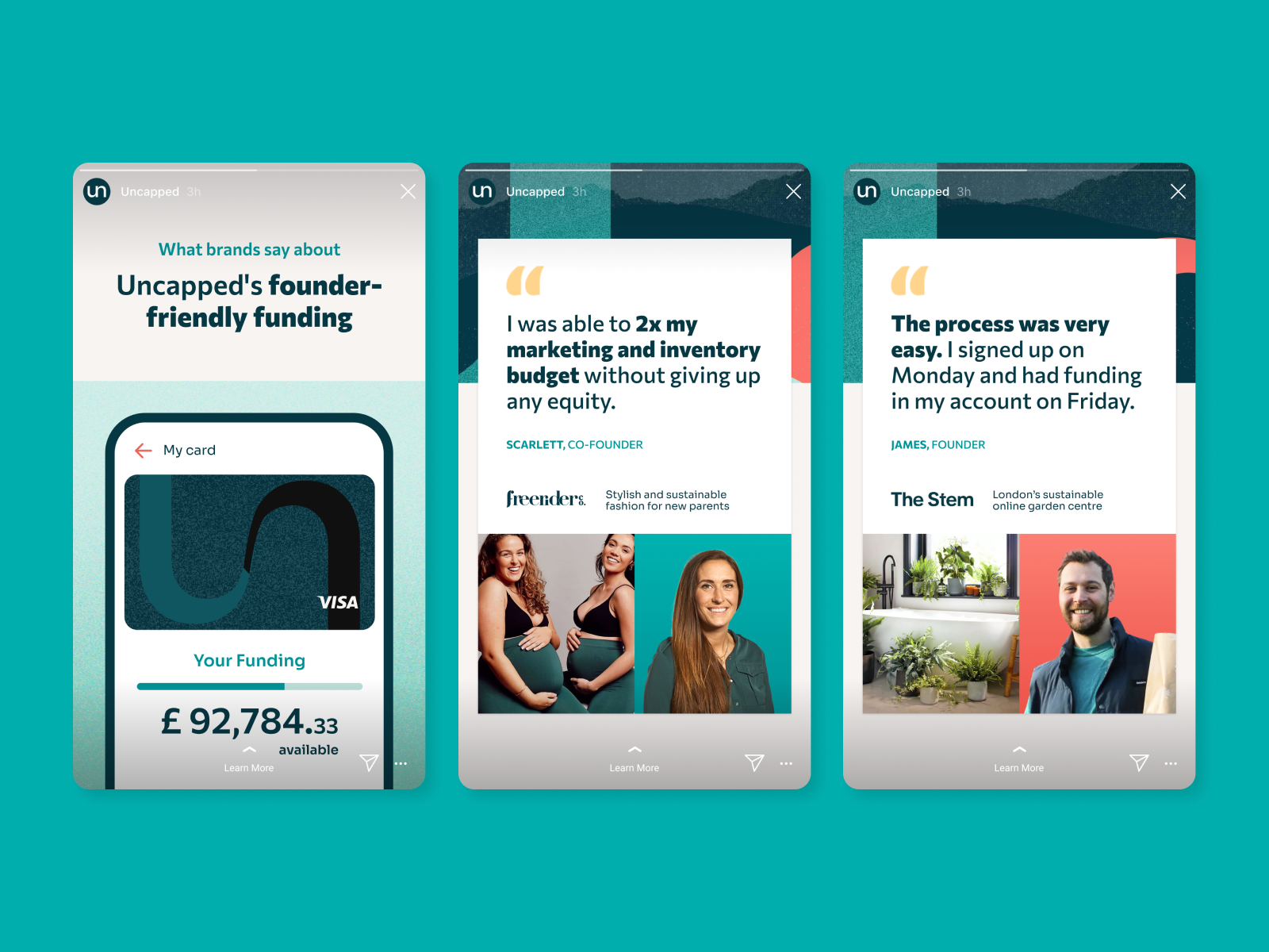 Uncapped - IG Story Ads by Kate Payba for Hey Digital on Dribbble