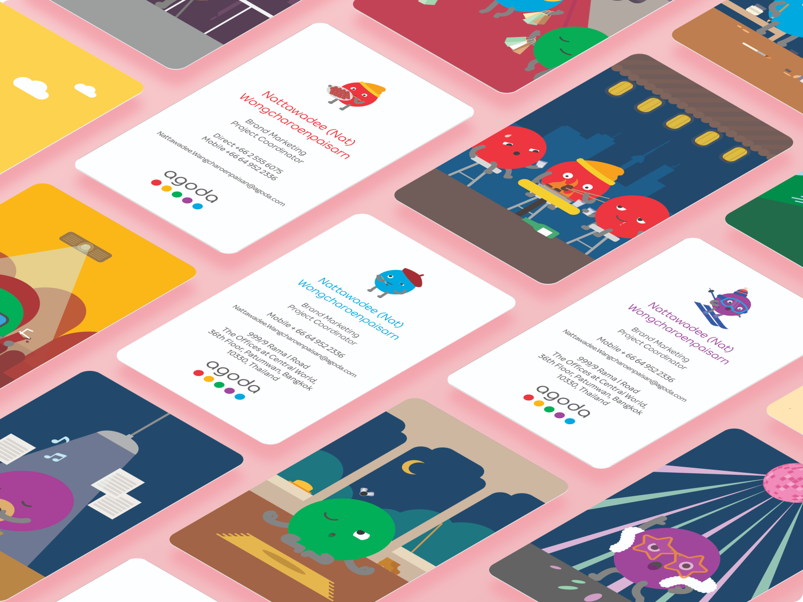 Name card design by Agoda on Dribbble