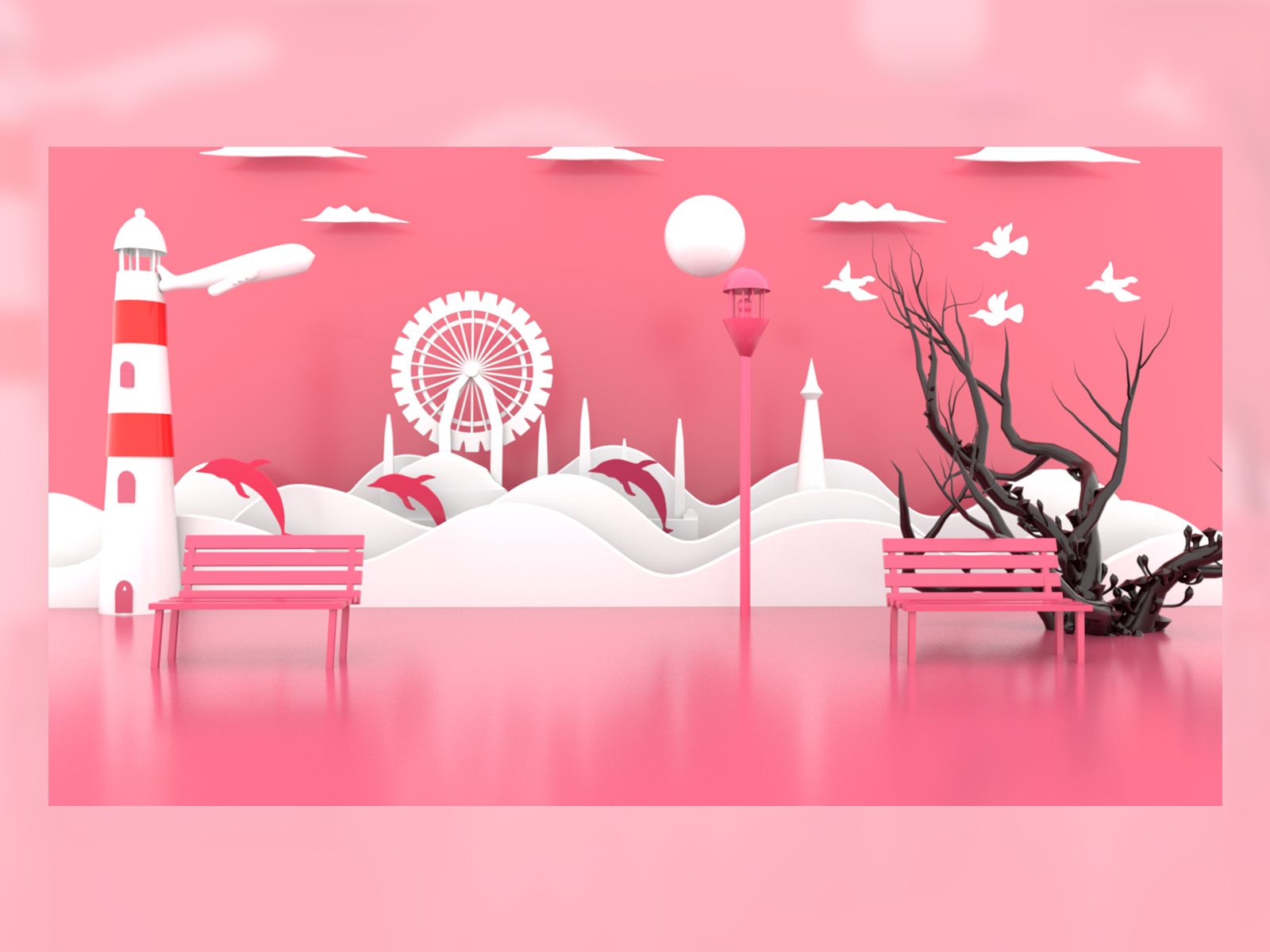 Minimal 3d Background Design by Brightlivingstone David on Dribbble