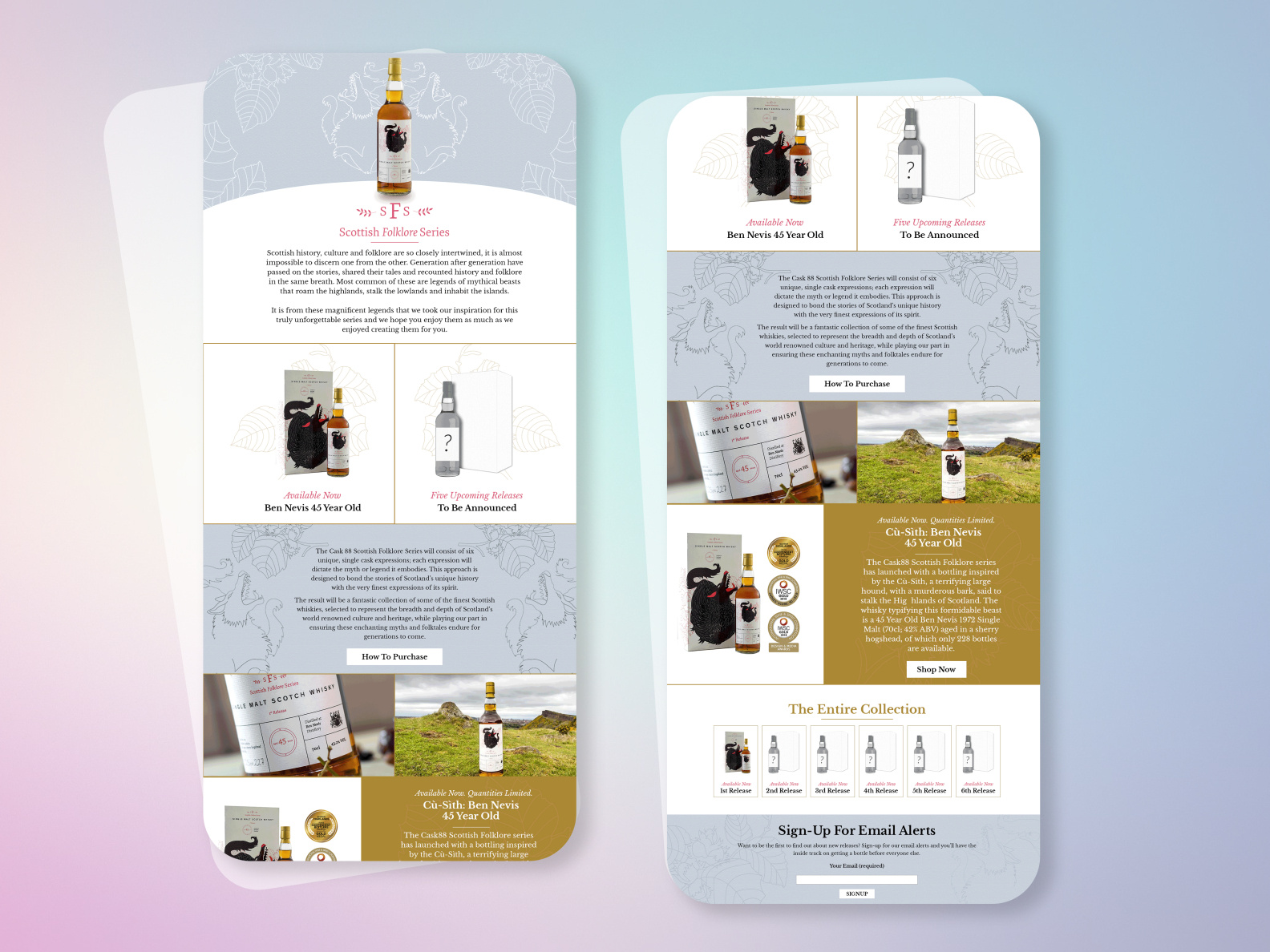 Whisky product -Email marketing newsletter Concept design by ...