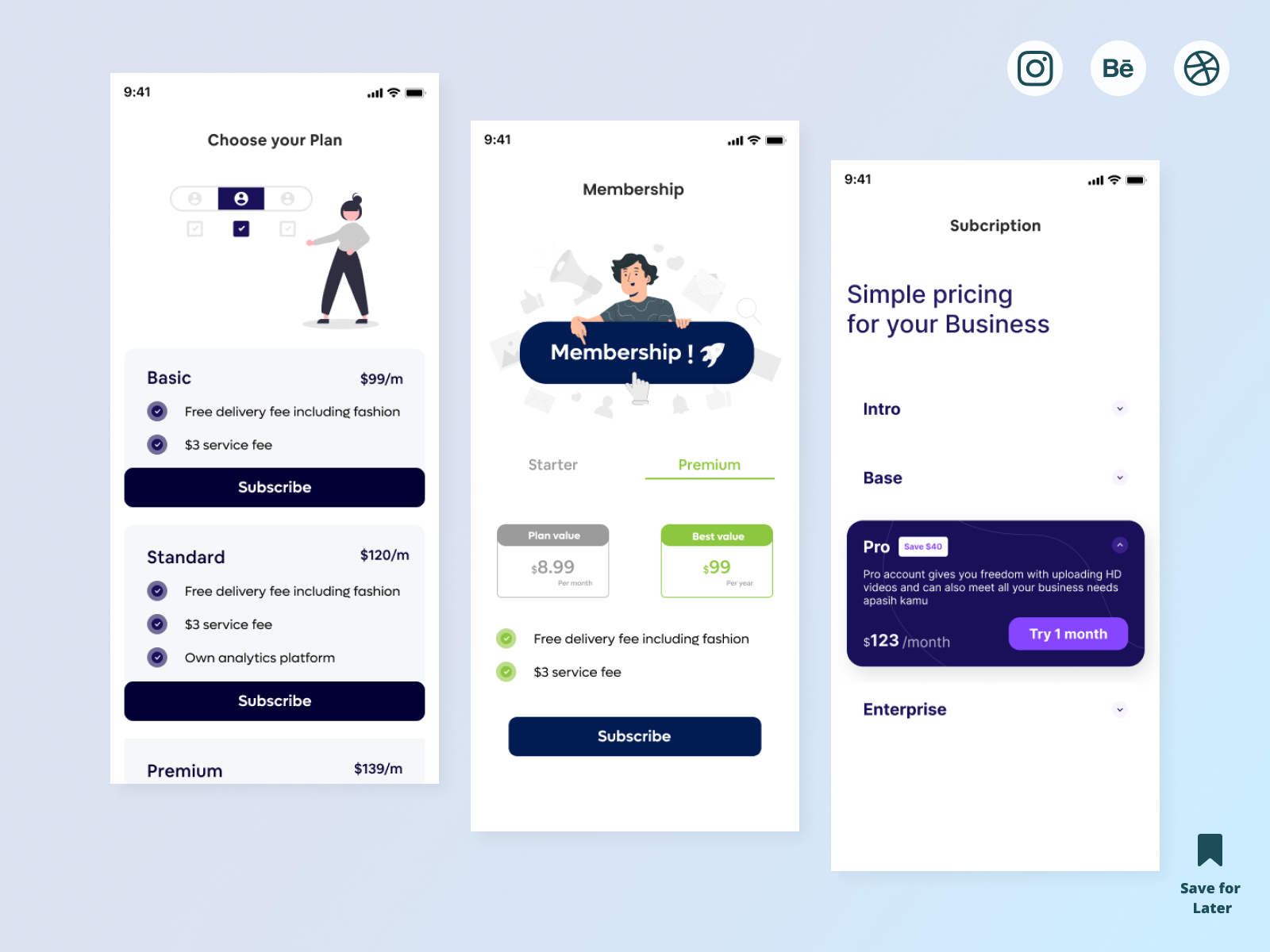 Subscription Mobile Screen by Gajera Sagar on Dribbble