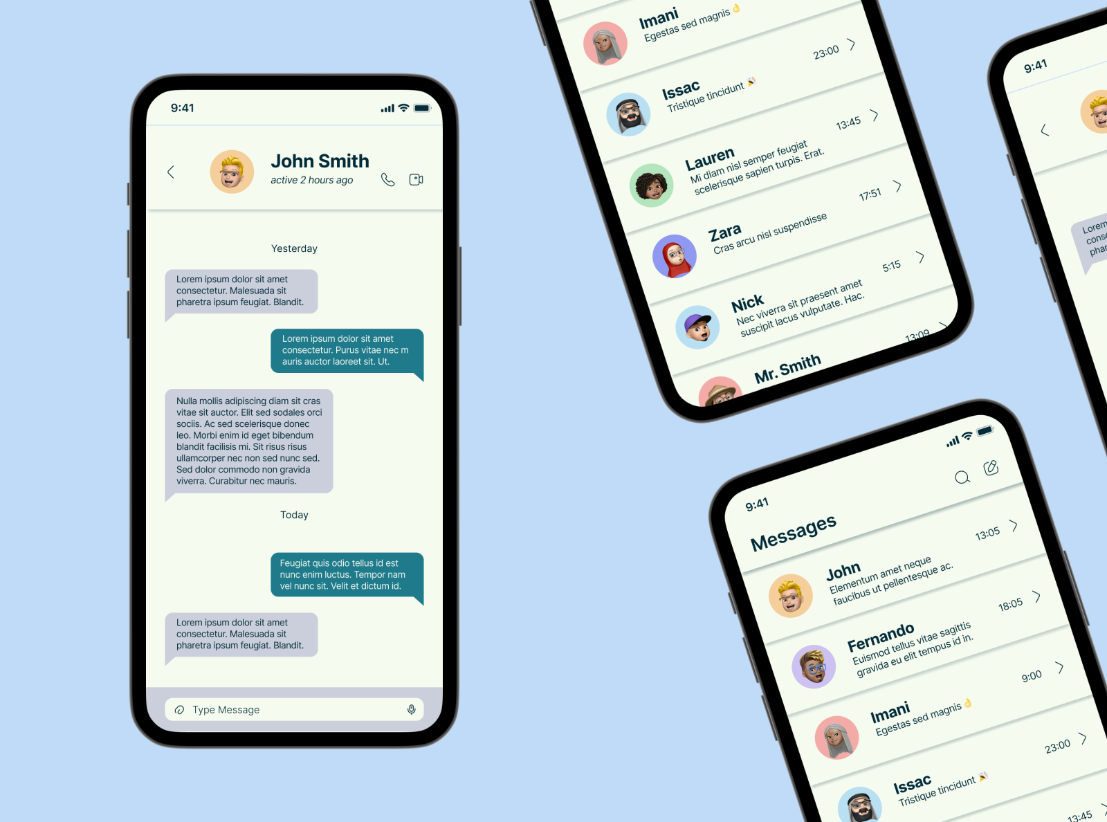 Direct Messaging - Mobile by Aaron P on Dribbble