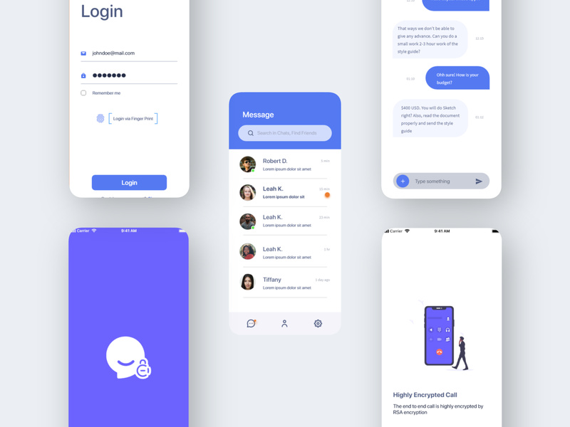 Chat App by Syed Junaid Ahmed on Dribbble