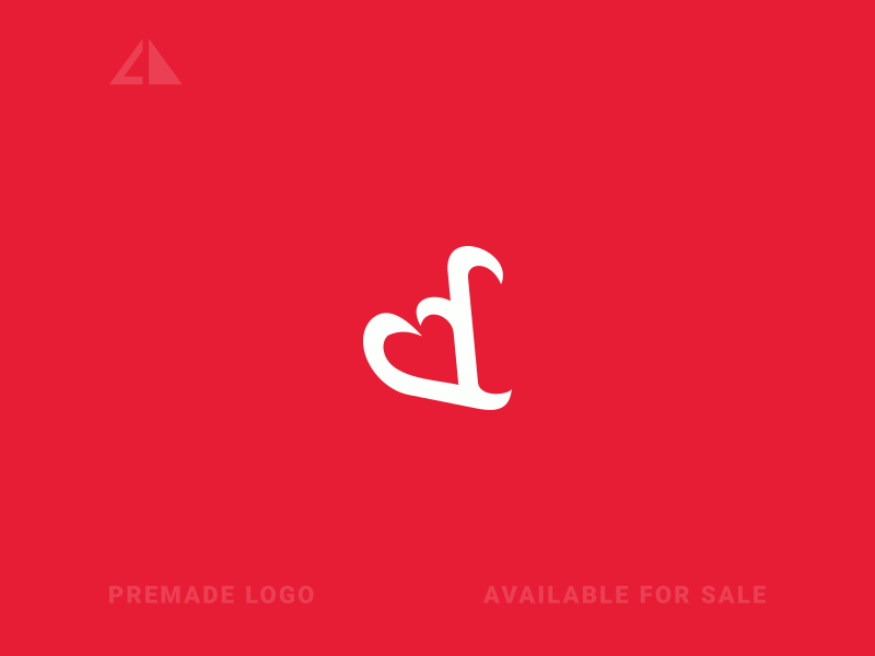 Heart + d Logo by Luke Deft on Dribbble