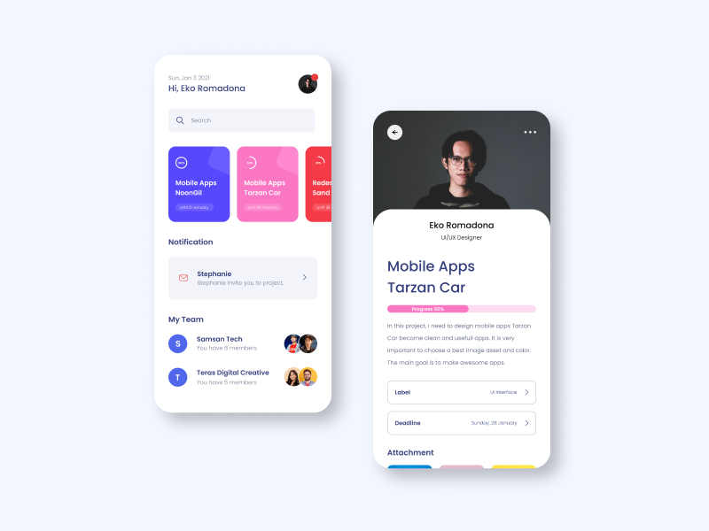 Task Management Mobile Apps by Eko Romadona on Dribbble