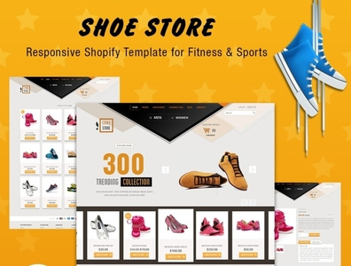 Shoes Ecommerce Website Templates by webcodemonster on Dribbble