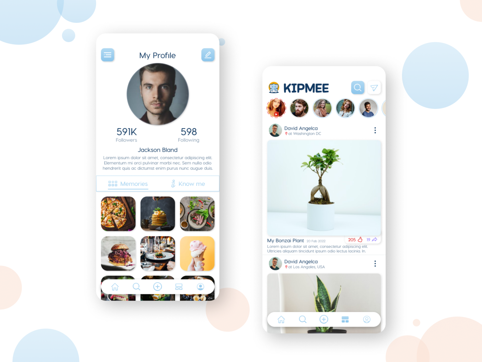 Modern Social App by Talha Farooqi on Dribbble
