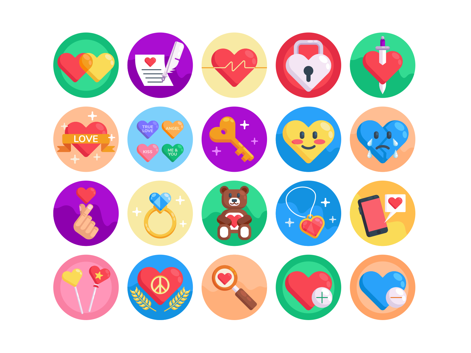 Heart Icons by Dighital on Dribbble