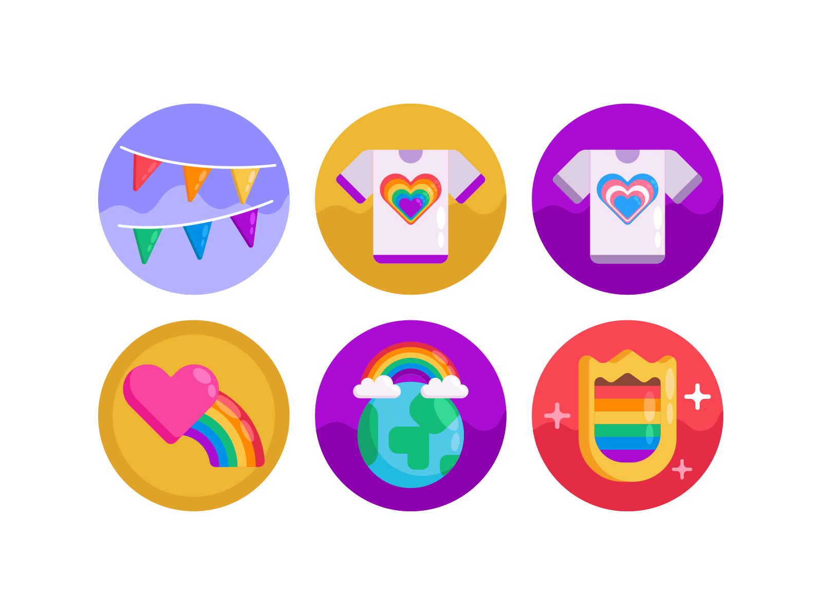 Pride LGBT Icons by Dighital on Dribbble