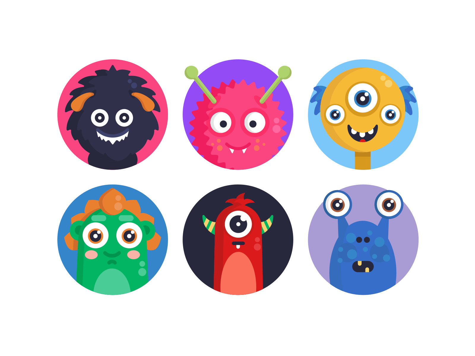 Monster Avatars Icons by Dighital on Dribbble
