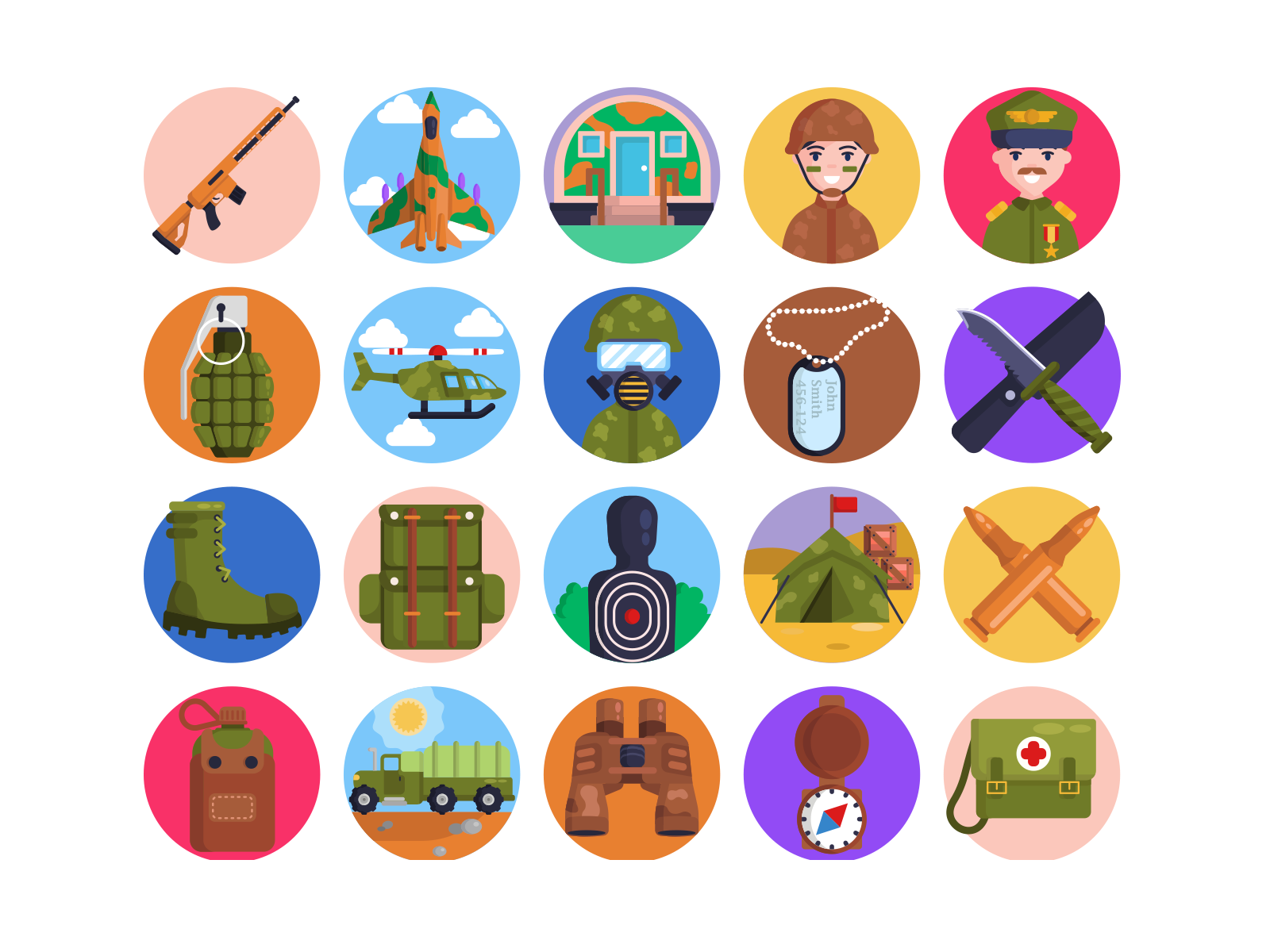 Army Icons by Dighital on Dribbble