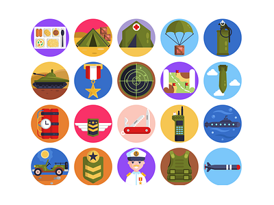 Army Icons by Dighital on Dribbble