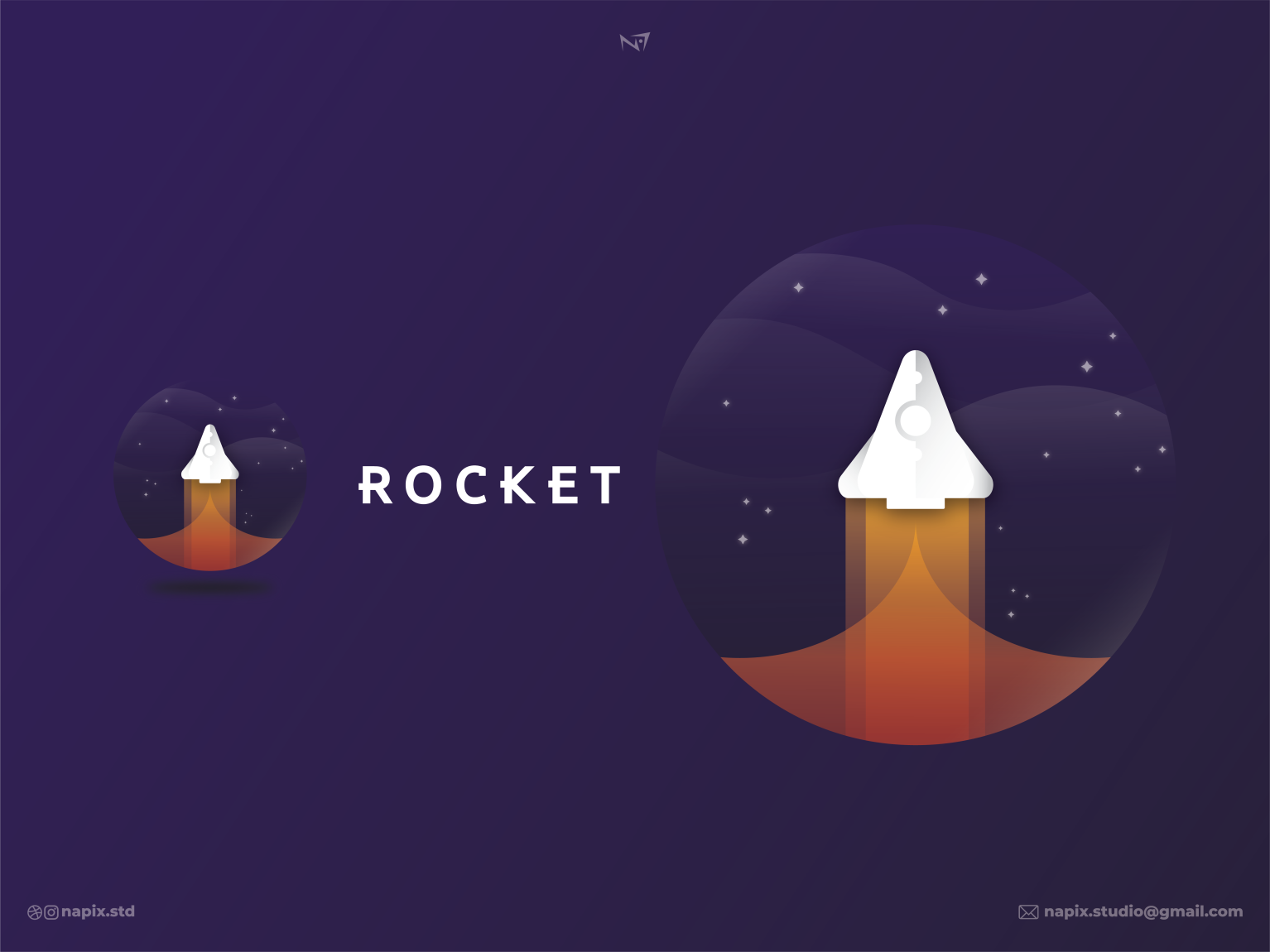 rocket by napix.std on Dribbble
