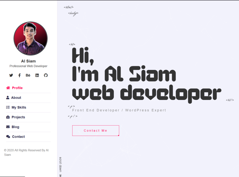 Al Portfolio - Full Stack Web Application by Saif Al Siam on Dribbble