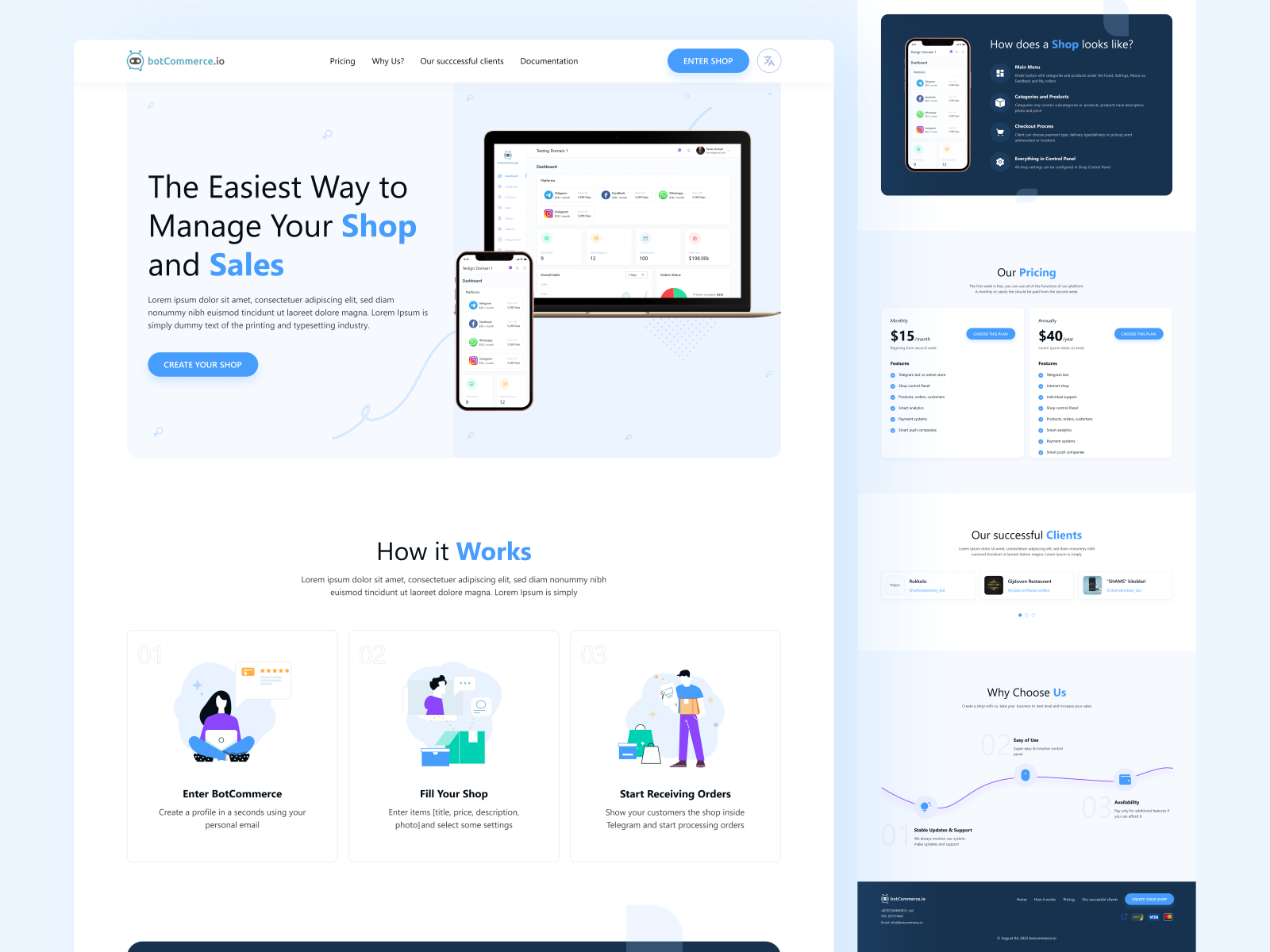 Ecommerce Web App - Landing Page by Faizan Ul Hassan Arshad on Dribbble