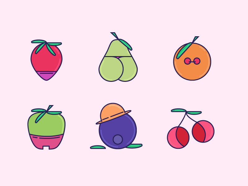 Fruits by Cristina on Dribbble