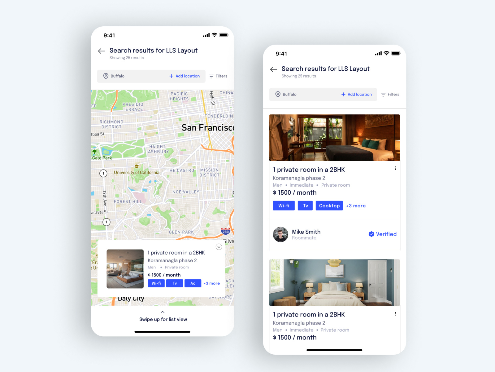 Roommate finder App by Ishfaque Islam on Dribbble