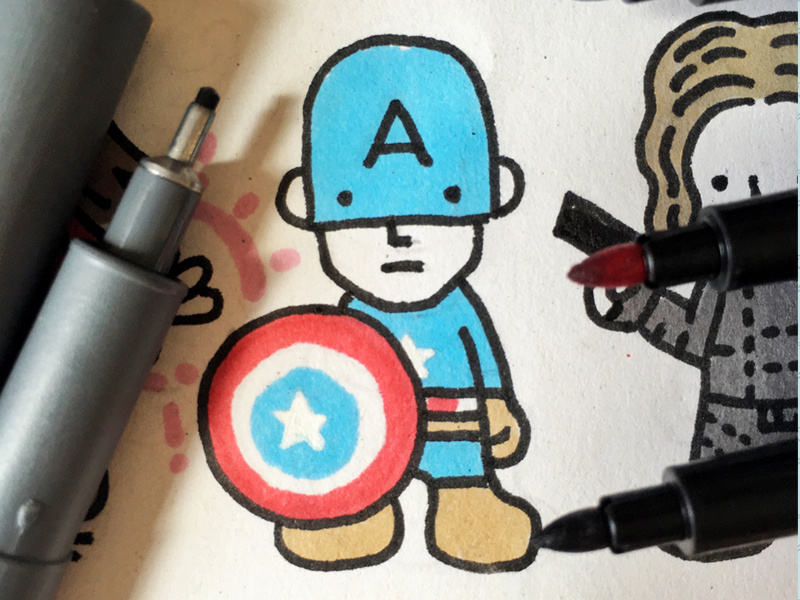 #teamcaptainamerica by Blake on Dribbble
