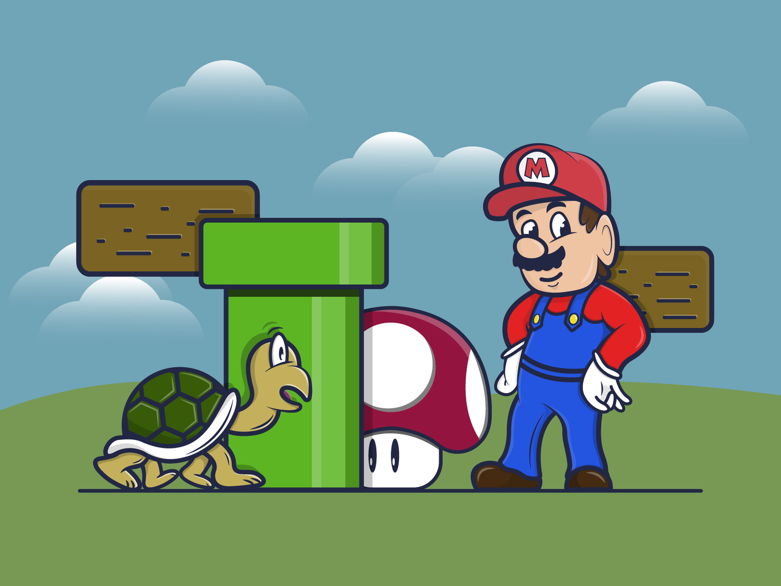 Mario's Squad by Richard Egyed on Dribbble
