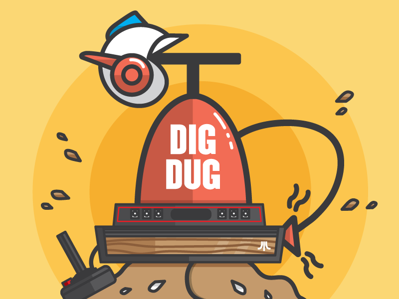 Dig Dug by Michael Norris on Dribbble